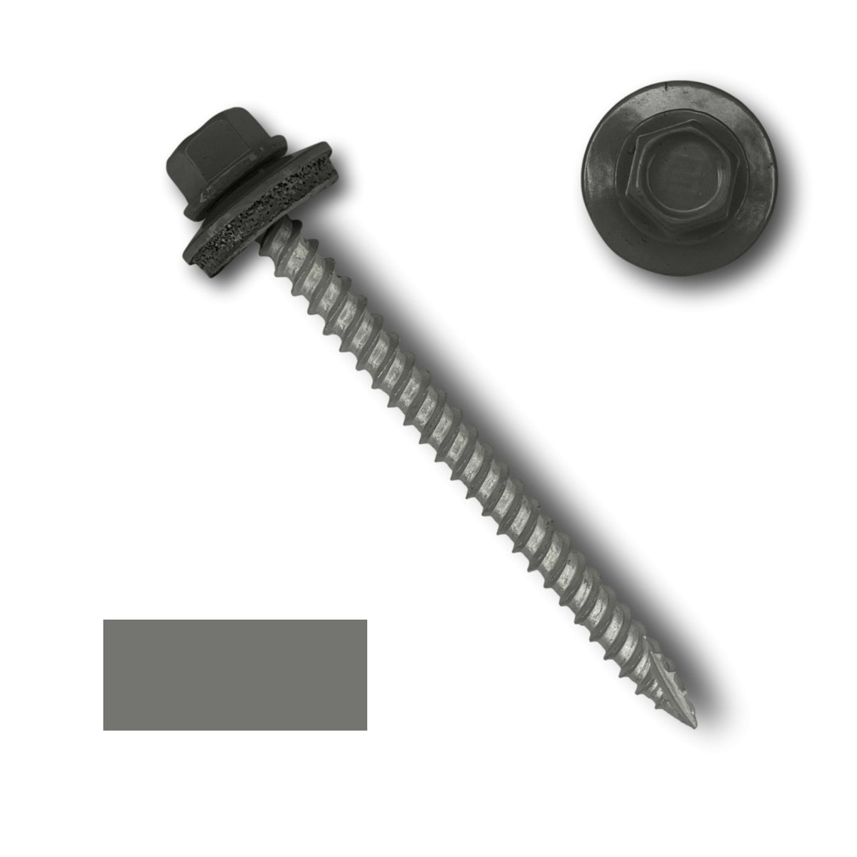 #10 x 2.5" Metal Roofing Screws (Metal-to-Wood)