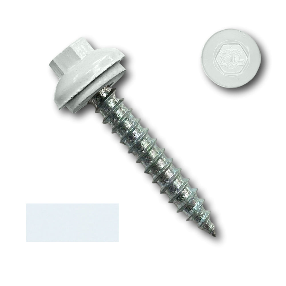 #14 x 1.5" ZXL Dome Cap Metal Roofing Screw (Metal-to-Wood)