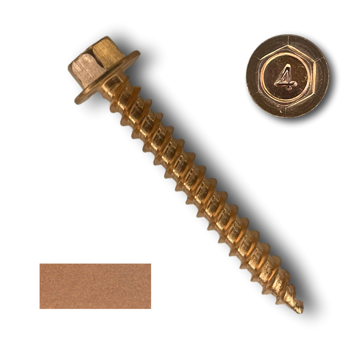 Copper Plated Sheet Metal Screws